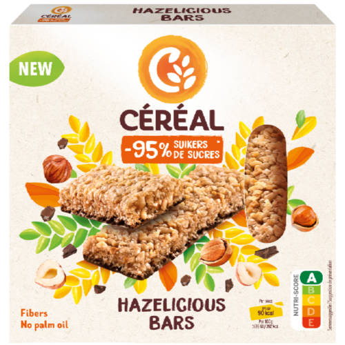 Hazelicious repen met 95% minder suikers | Céréal